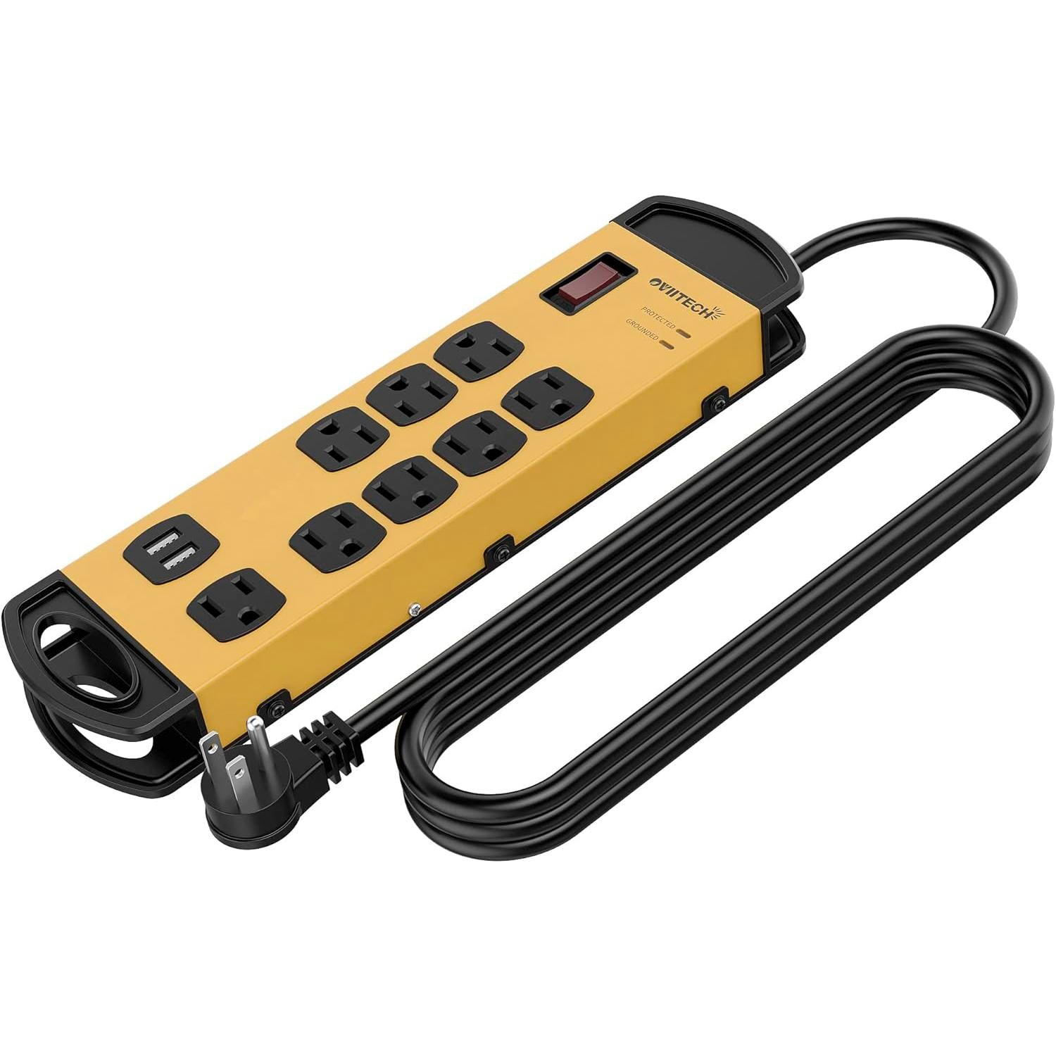 8 Outlets Mountable Heavy Metal Power Strip – oviitech